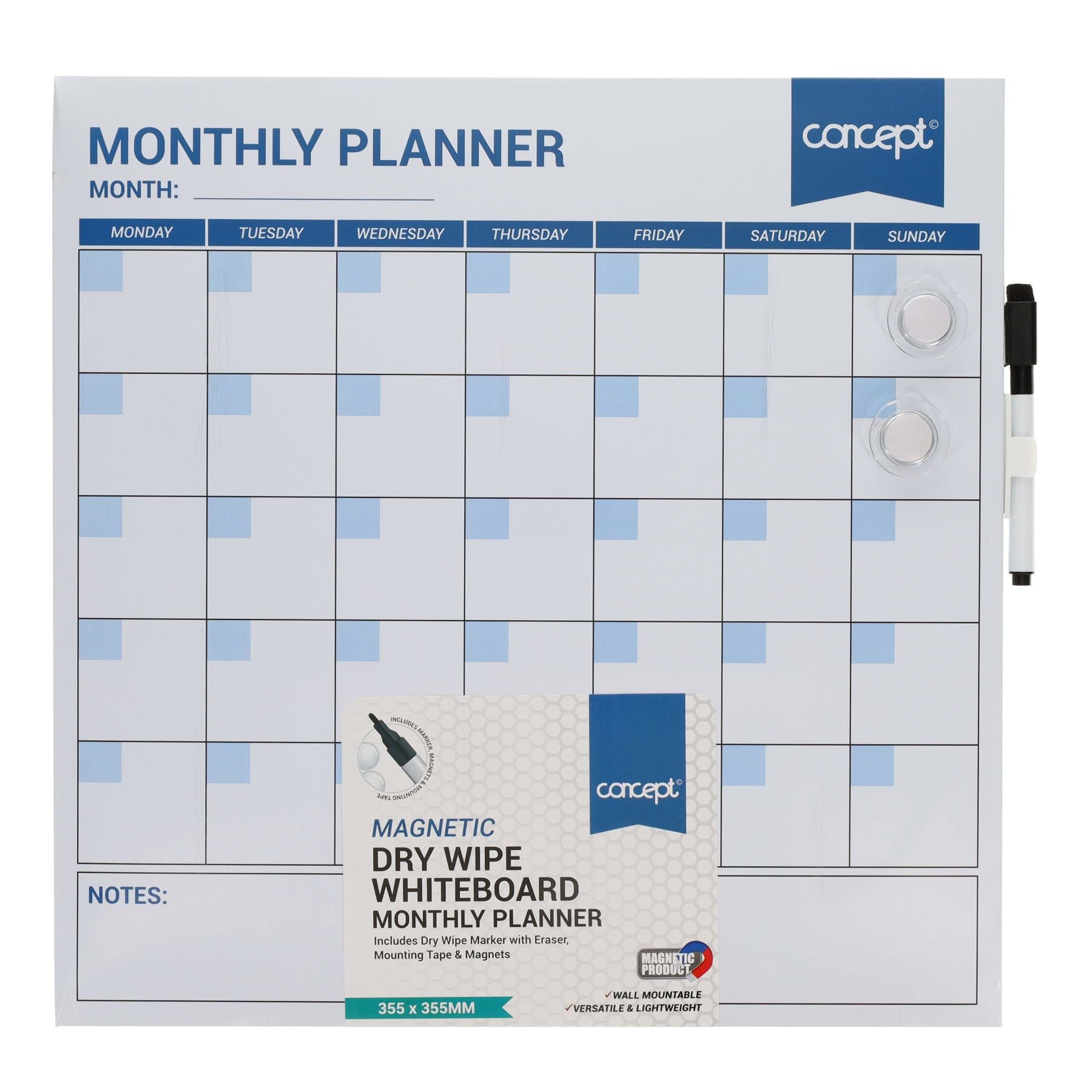 Concept Magnetic Monthly Planner – Write Away Stationery