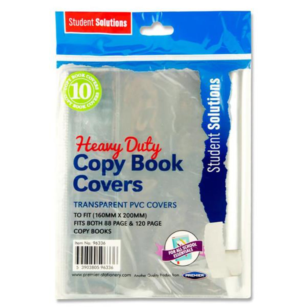 Student Solutions Heavy Duty Copy Book Covers - Pack of 10|Stationery ...