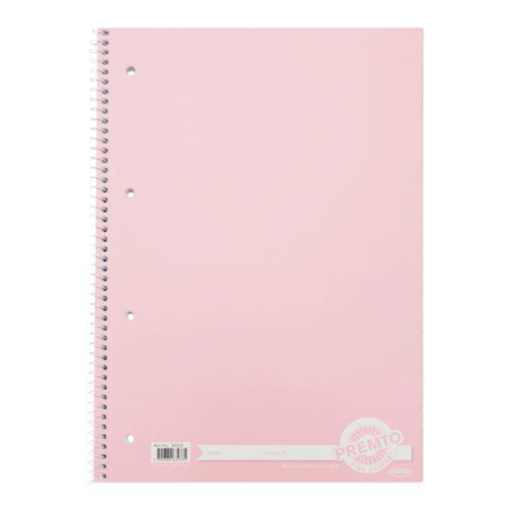 Premto Pastel A4 Spiral Notebook - 160 Pages - Pink Sherbet|Stationery ...