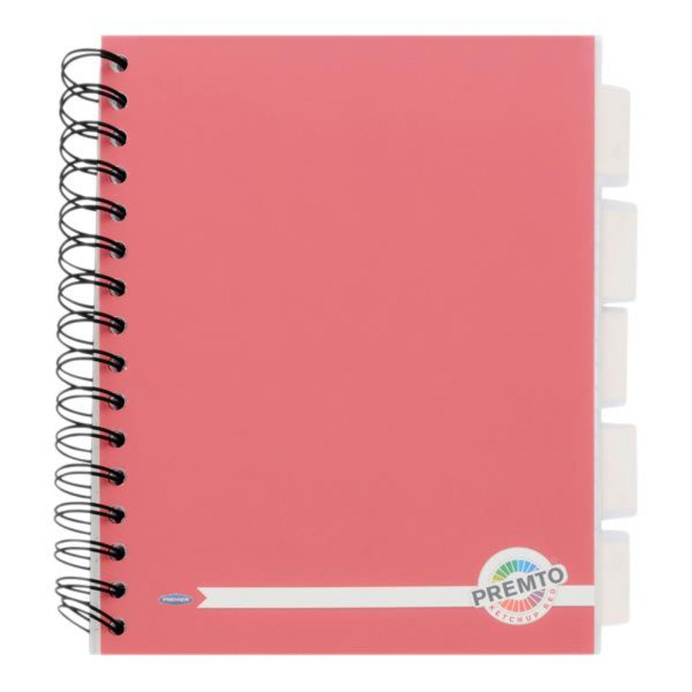 Premto A5 5 Subject Project Book - 250 Pages - Ketchup Red|Stationery ...