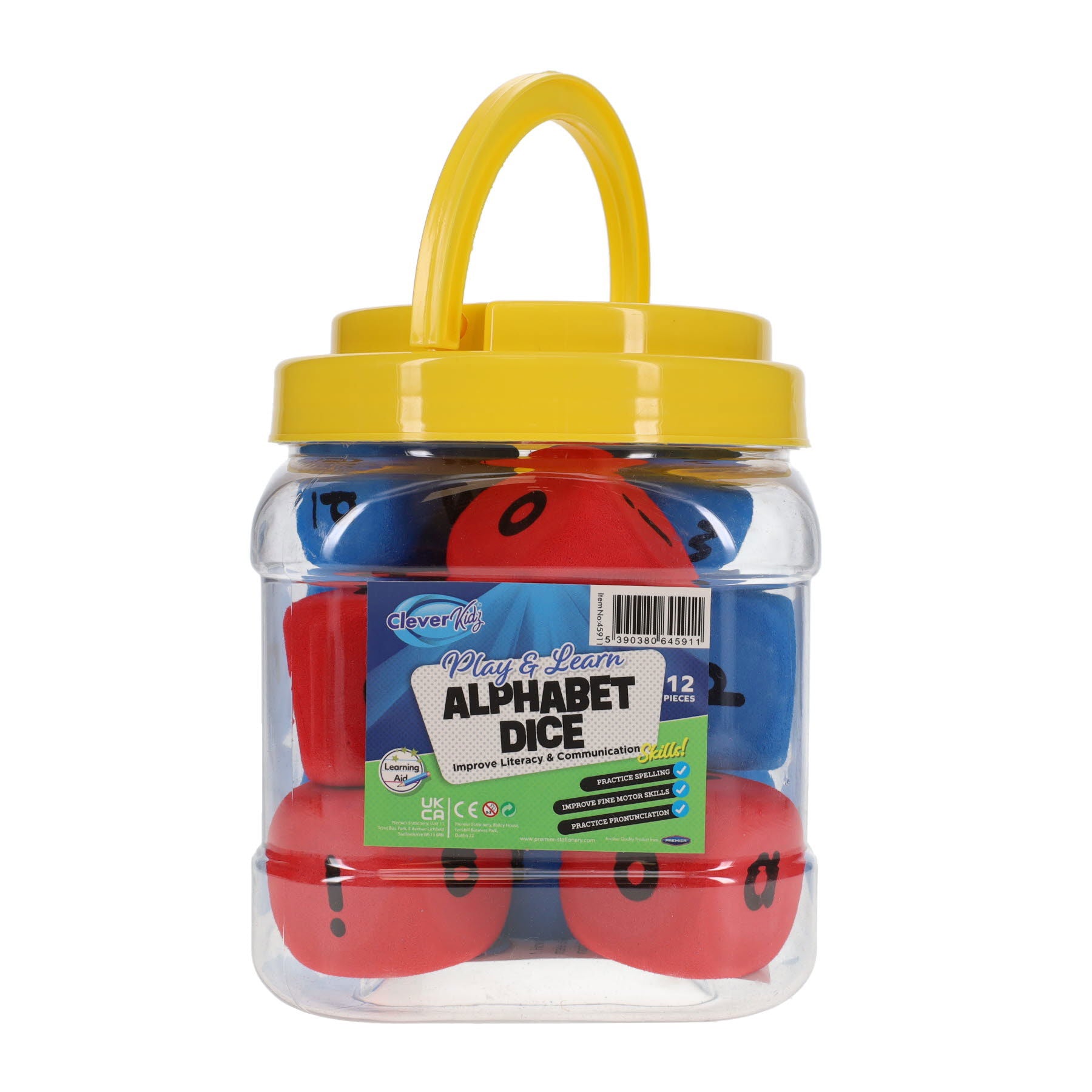 Clever Kidz Play And Learn Alphabet Dice - Pack of 12 – Write Away ...
