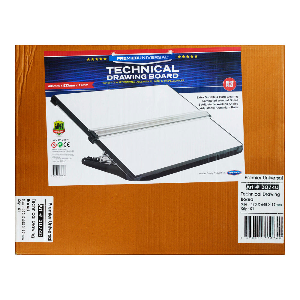 Premier Universal A3 Technical Drawing Board with Parallel Motion ...
